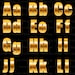 Gold Metallic Alphabet Clipart, Gold Foil Alphabet PNG, Gold Digital ...