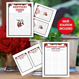 7 Printable Kentucky Derby Party Games, Kentucky Derby Trivia Games ...
