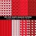Red Love Hearts Seamless Pattern, Scrapbook Paper (digital Download) - Etsy