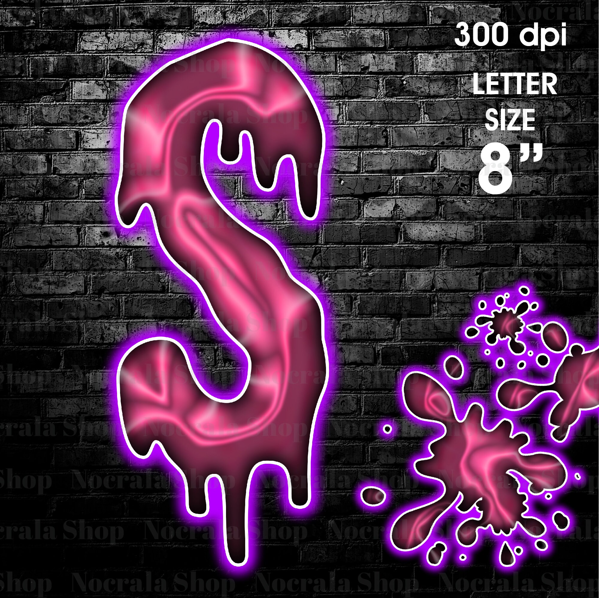 Pink Slime Alphabet Clipart, Letters PNG Clipart, Horror Letter ...