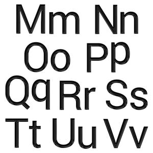 Black Chrome Alphabet Clipart, High Shine PNG (digital Download) - Etsy