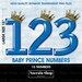 Baby Prince Numbers Clipart, Baby Boy Numbers, Baby Blue Numbers, Royal ...