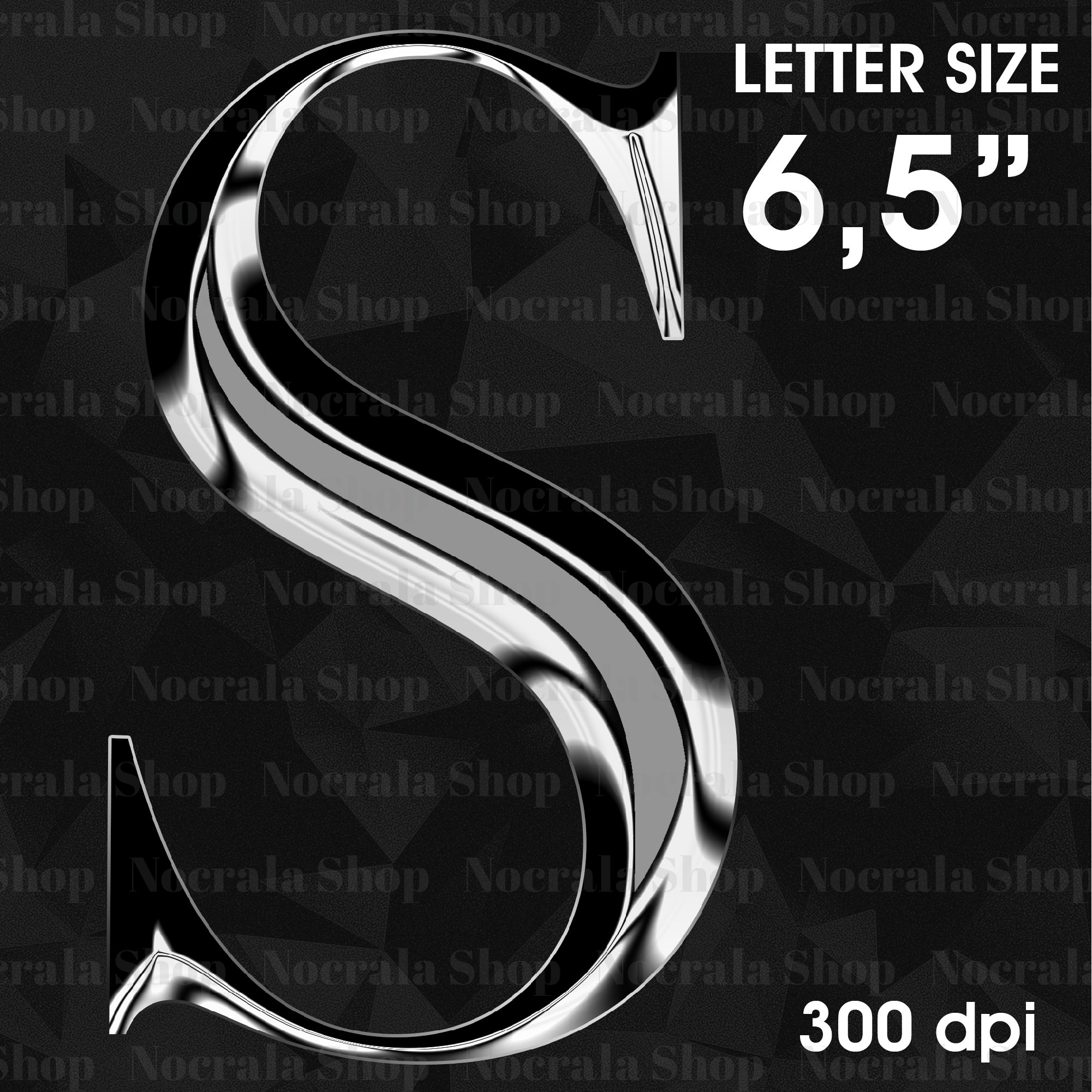 Silver Chrome Alphabet Clipart PNG Clip Art Silver Chrome - Etsy