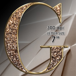 Gold Glitter Alphabet Clipart, Shiny Letters, Numbers, Symbols (digital ...