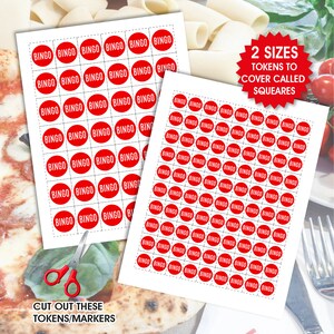30 Pizza Bingo Cards, Pizza Bingo, Fun Pizza Party Game, Nurse Pizza ...