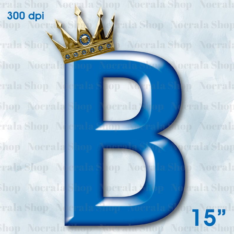 Baby Prince Alphabet Clipart Baby Boy Monogram Baby Blue - Etsy