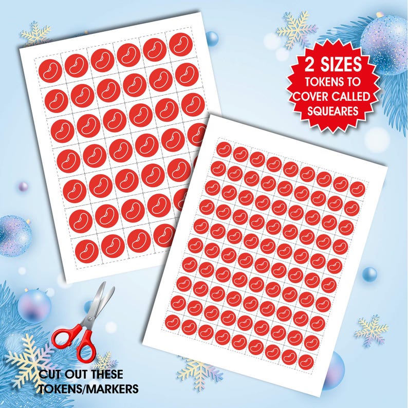 30 Christmas Lottery Cards, Loteria De Navidad, Bilingual Holiday Bingo ...
