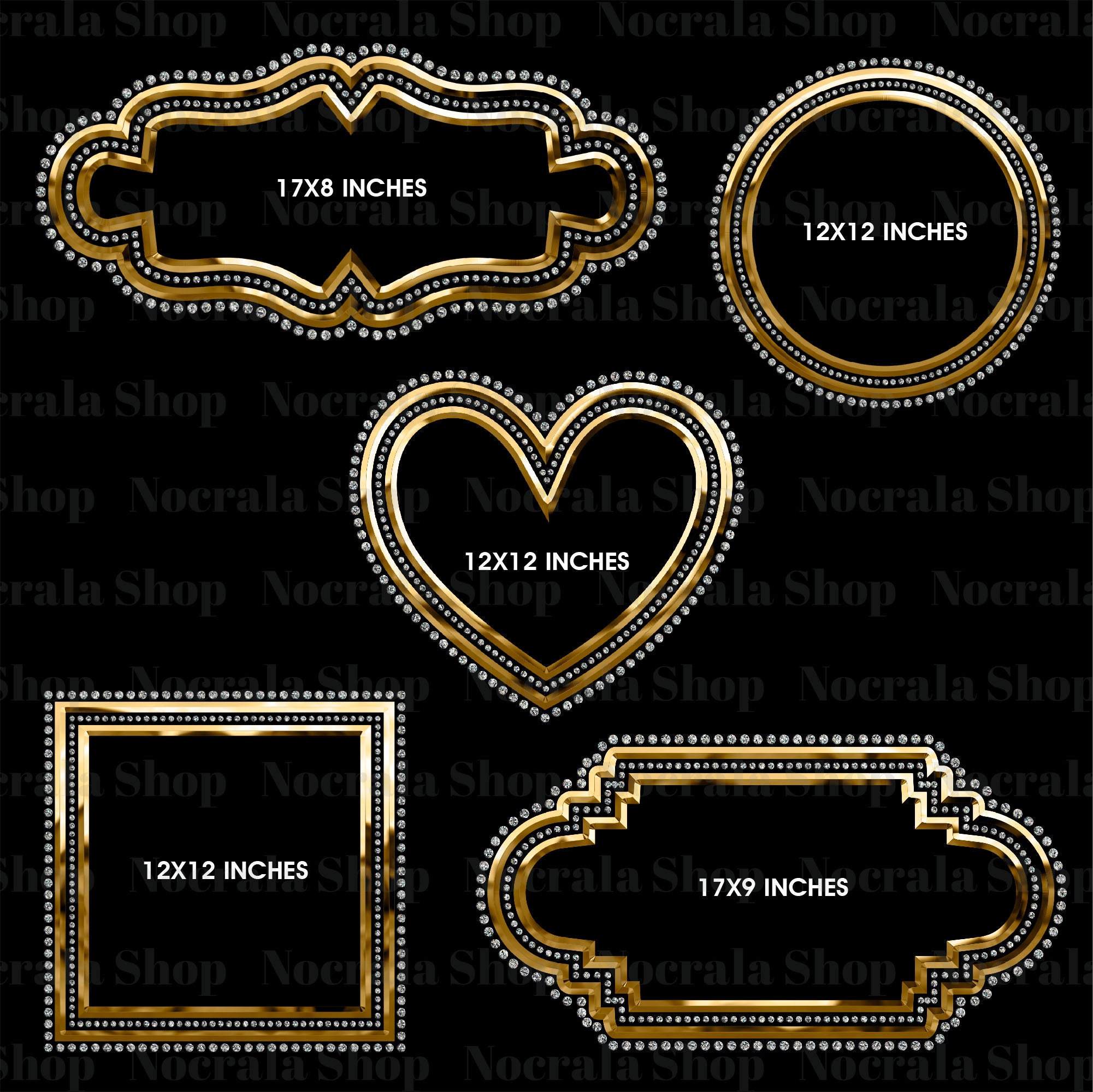 10 Gold and Diamonds Frames Clip Art, Gold Frames, Large Frames Png ...