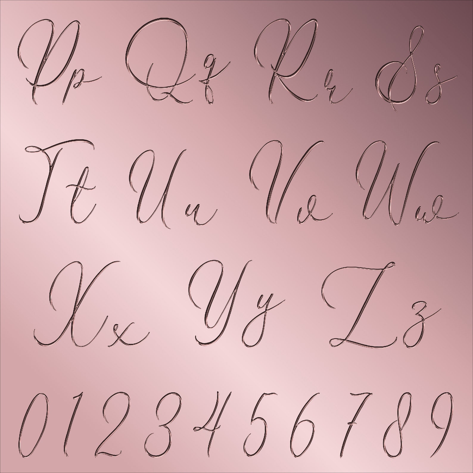Pink Chrome Cursive Alphabet Clipart, PNG Clipart, Pink Chrome Cursive ...