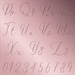 Pink Chrome Cursive Alphabet Clipart, PNG Clipart, Pink Chrome Cursive ...