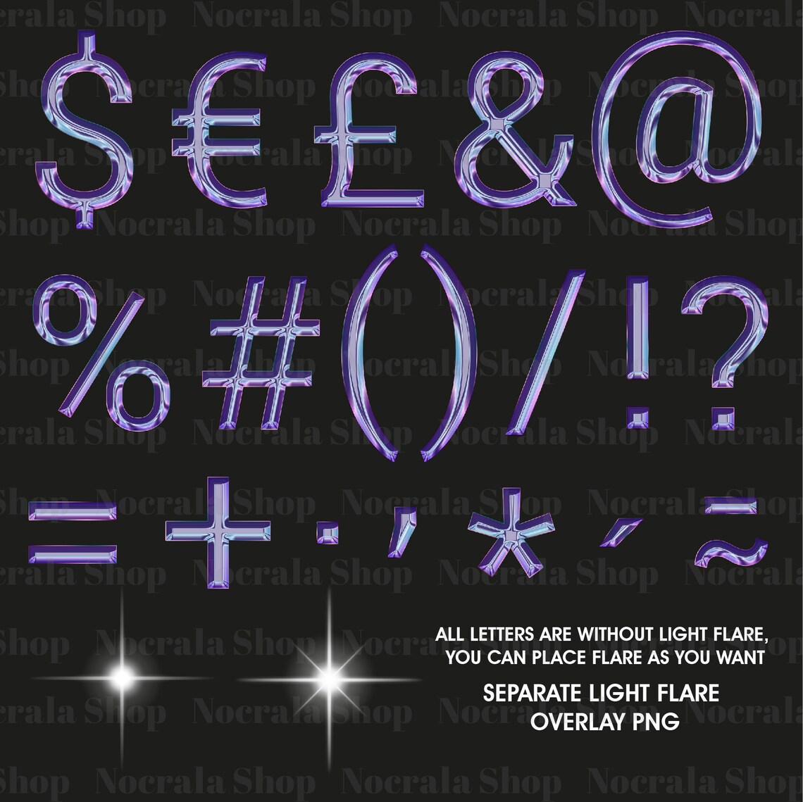 Holographic Chrome Alphabet Clipart, PNG Clip Art, Holographic Chrome ...