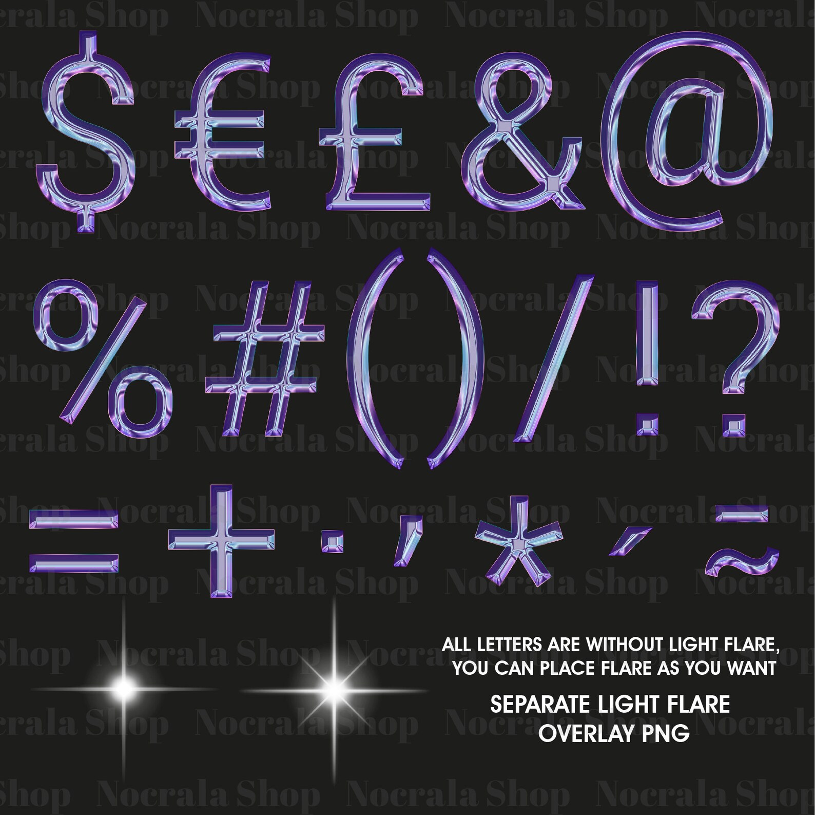 Holographic Chrome Alphabet Clipart, PNG Clip Art, Holographic Chrome ...