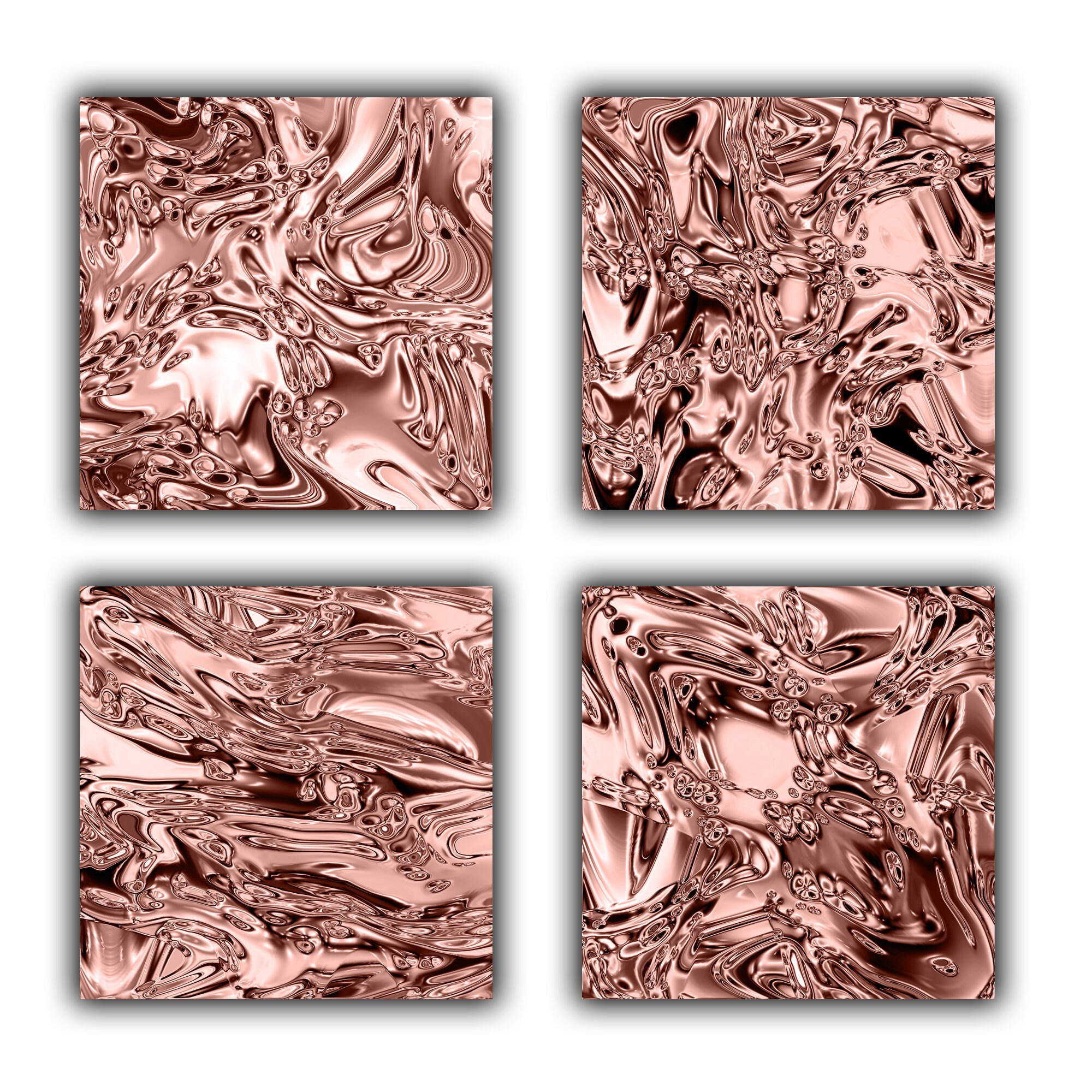 Rose Gold Chrome Digital Paper, Scrapbook Papers (digital Download) - Etsy