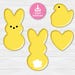 Marshmallow Peeps Clip Art Bundle, Easter Candy PNG Files (digital ...