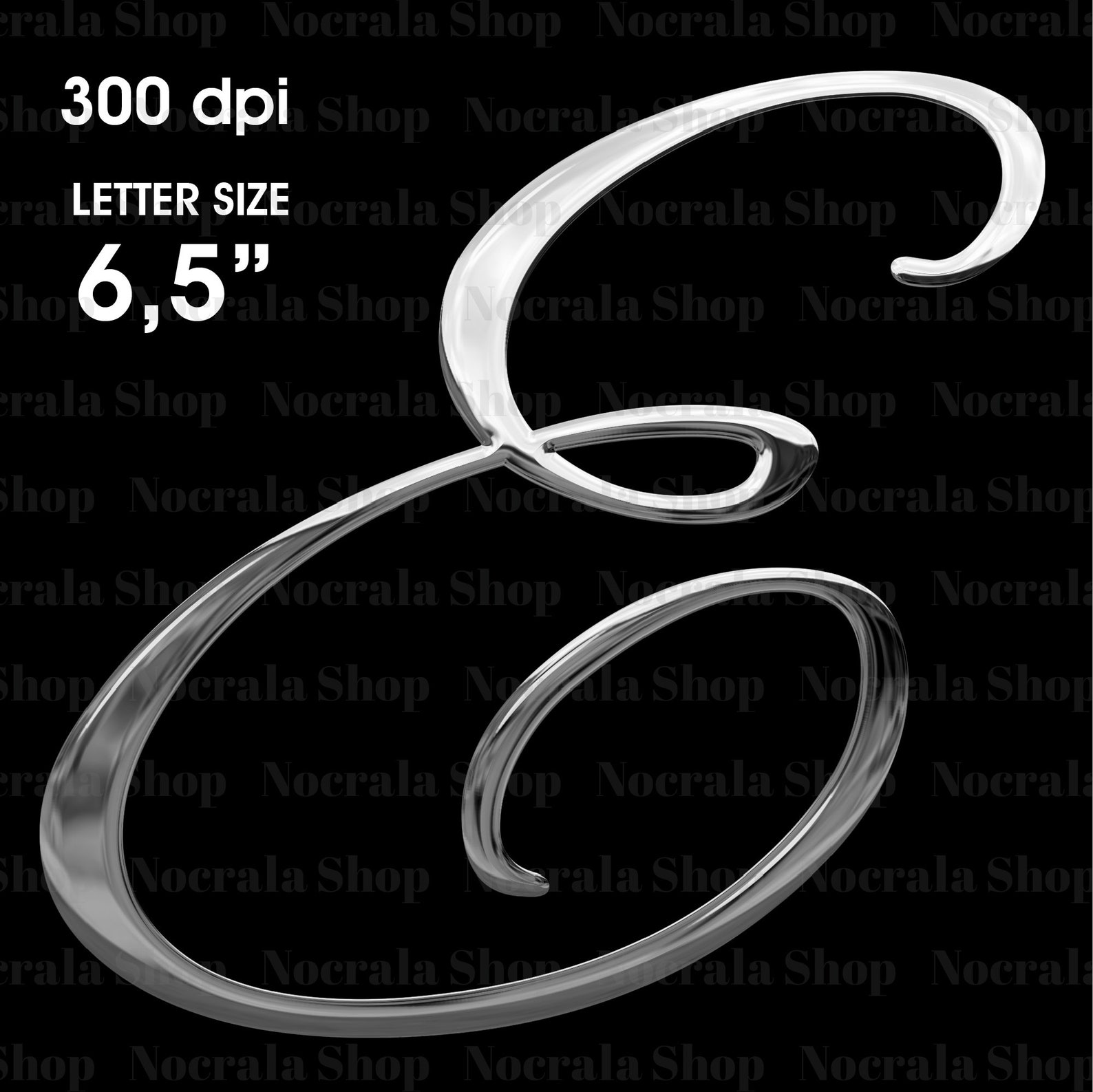 Silver Chrome Cursive Alphabet Clipart, PNG Clip Art, Silver Chrome ...