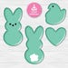 Marshmallow Peeps Clip Art Bundle, Easter Candy PNG Files (digital ...
