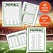 Football Party Games Bundle, Kids & Adults, 7 Printable Activities (PDF ...