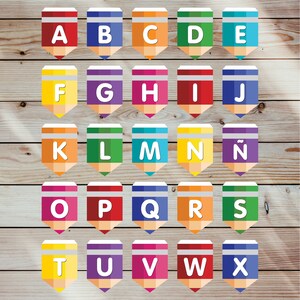 Pencil Printable PDF Banner, Classroom Banner, Colorful Classroom Decor ...
