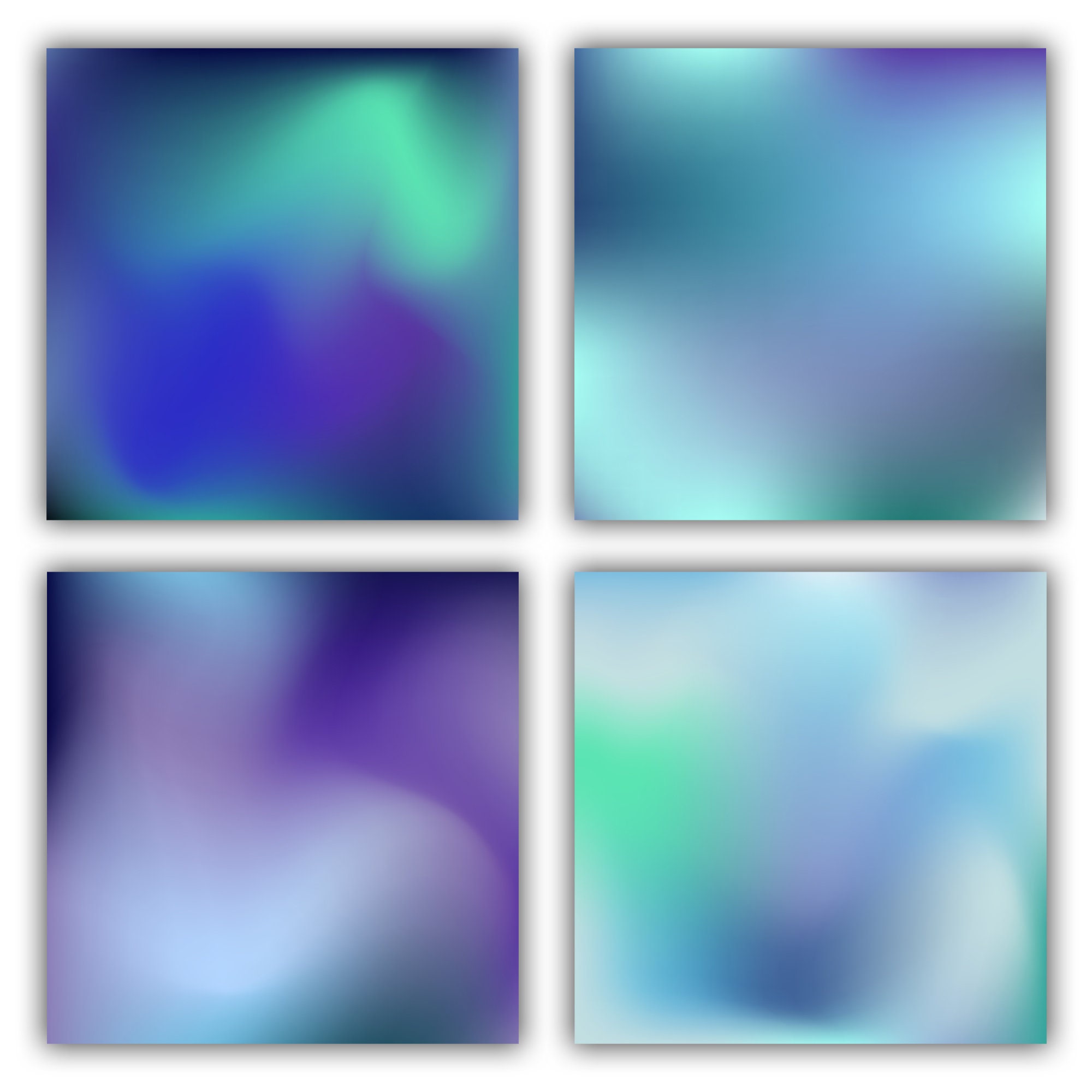 Blue Gradient Digital Paper, Ombre Scrapbook Paper (digital Download ...