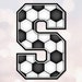 Soccer Alphabet Clipart, Sport Letters, Numbers, Symbols (PNG Digital ...