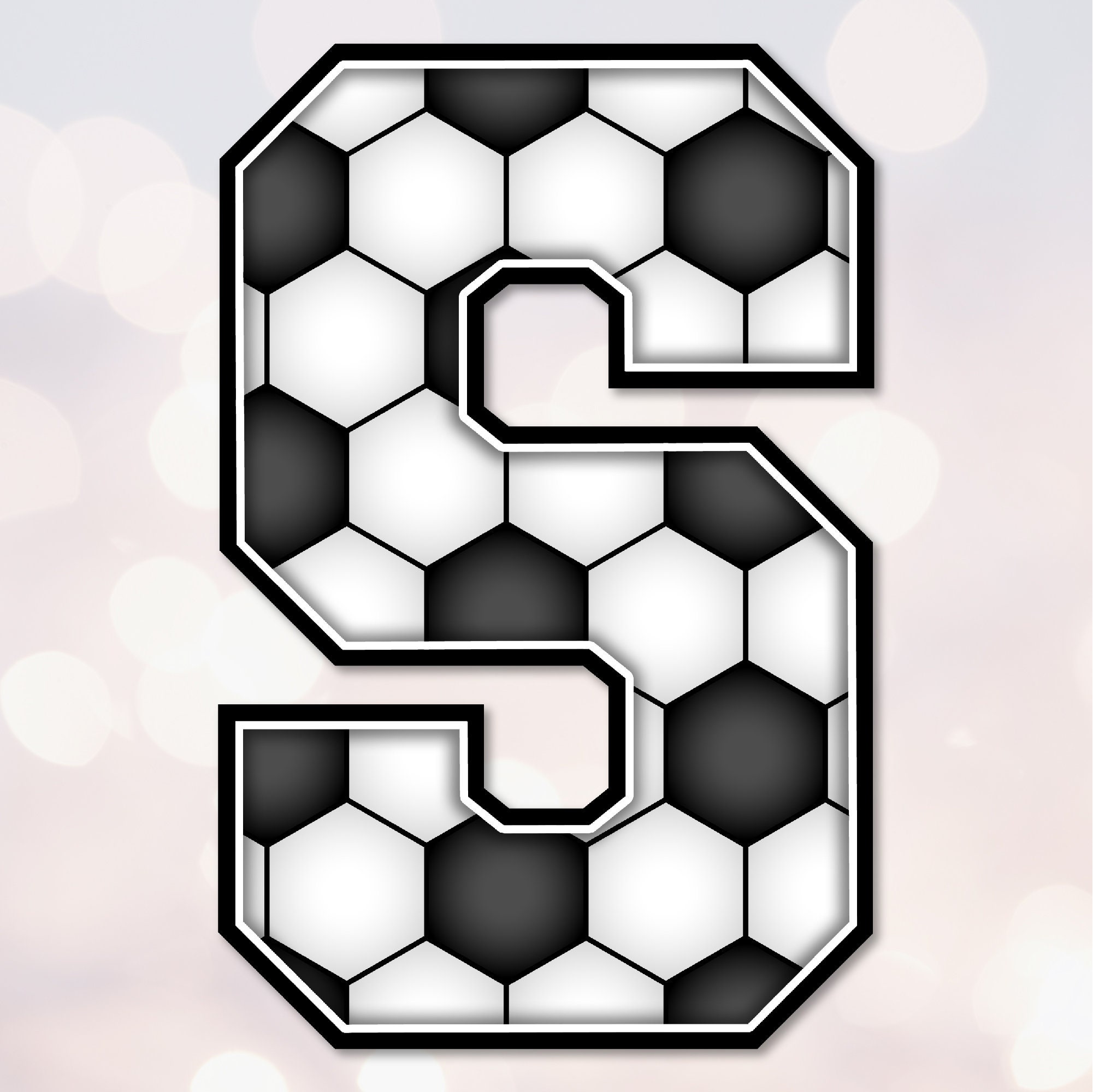 Soccer Alphabet Clipart, PNG Digital Clip Art, Soccer Letters, Sport ...