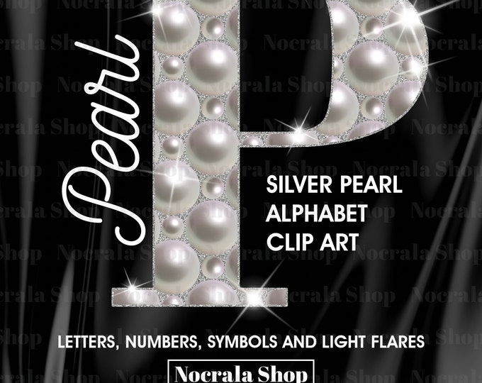 Custom Embellished Pearl Letters | Handmade 9-1/2" Pearl Letters ...