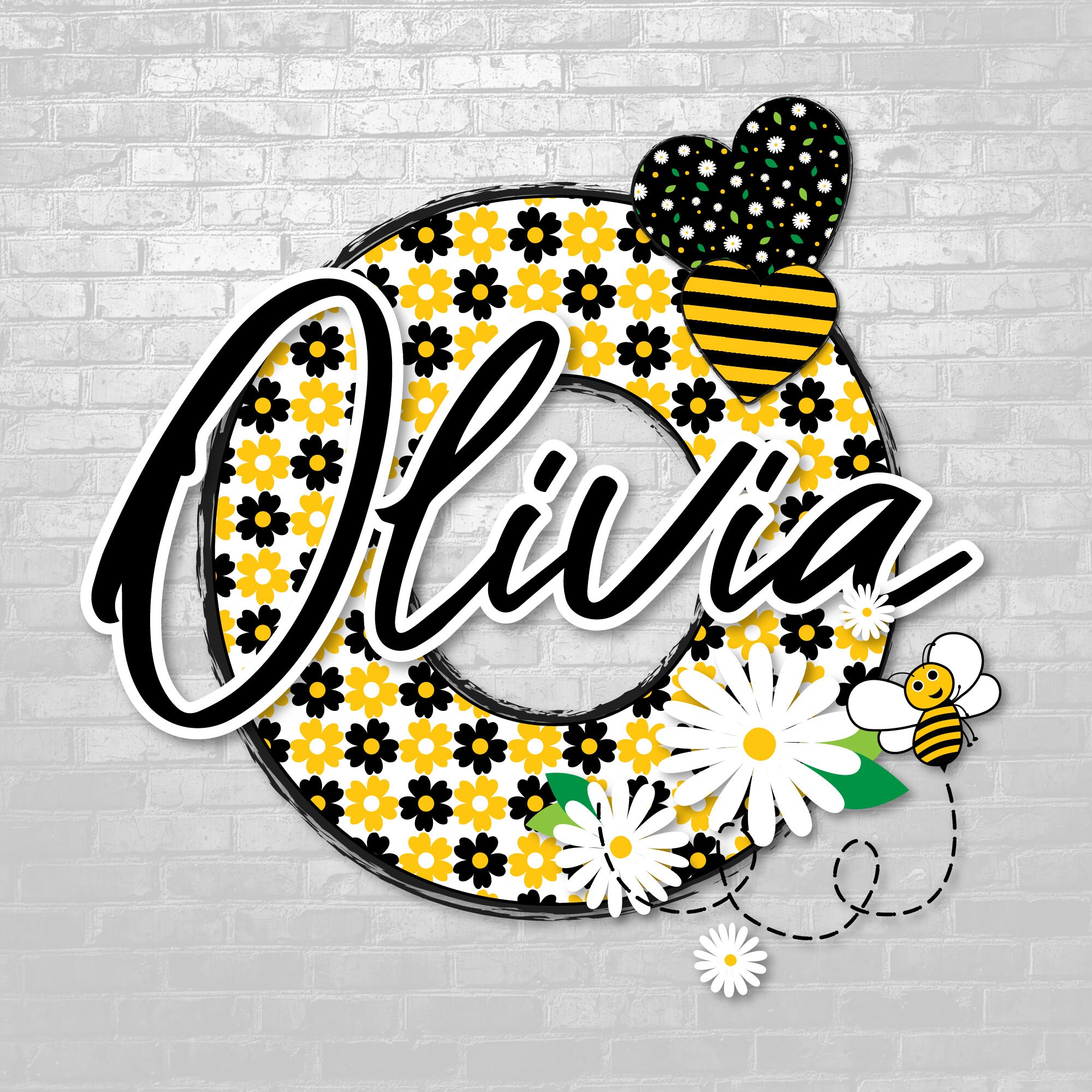 4 Bee Alphabets Clipart, PNG Digital Clip Art, Bee Letters Bundle, Cute ...