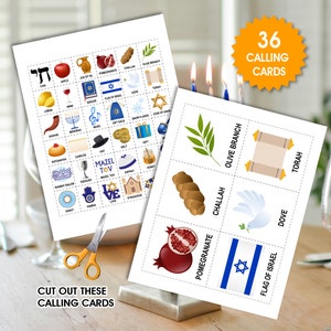 40 Hanukkah Bingo, Hanukkah Bingo Cards, Hanukkah Activity, Chanukah ...