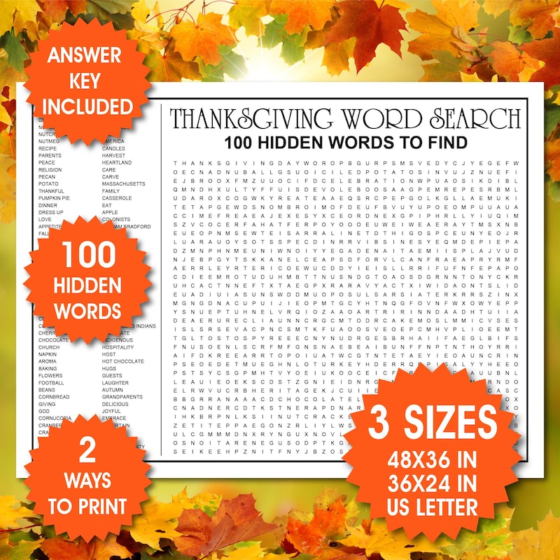 Christmas Large Wall Word Search - Etsy