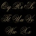 Gold Glitter Cursive Alphabet Clipart, PNG Clip Art, High Shine ...