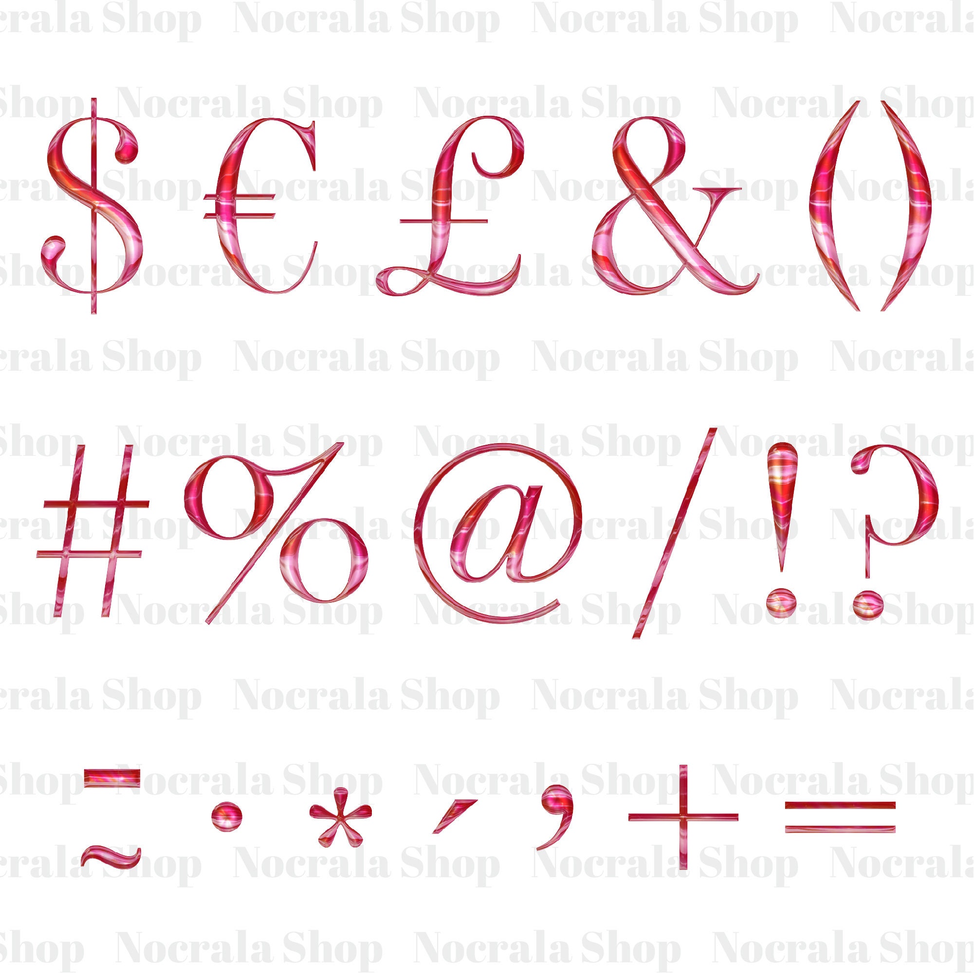 Pink Metallic Alphabet Clipart, PNG Clip Art, Pink Chrome Letters ...