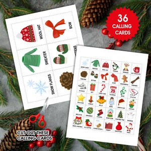 30 Happy Holidays Bingo Cards, Holiday Party Game, Printable Kids ...