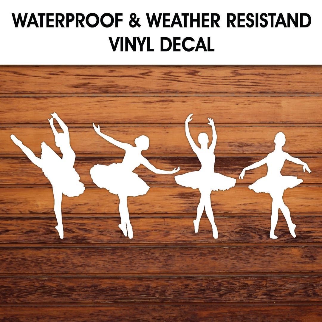 Ballerina Decal, Dance Decal, Ballet Sticker, Laptop Decal, Car Decal ...