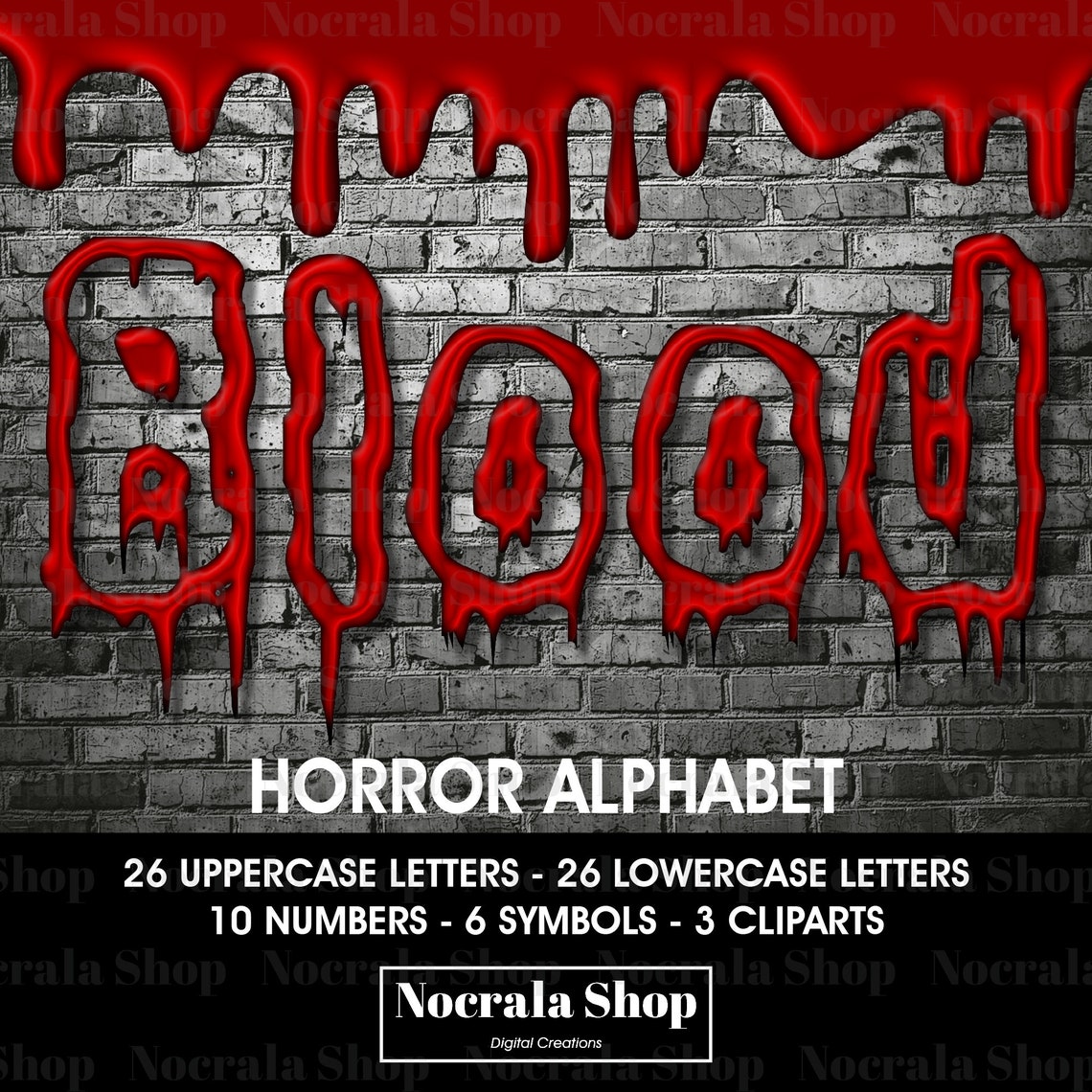 Red Blood Alphabet Clipart, Letters PNG Clipart, Horror Letter ...