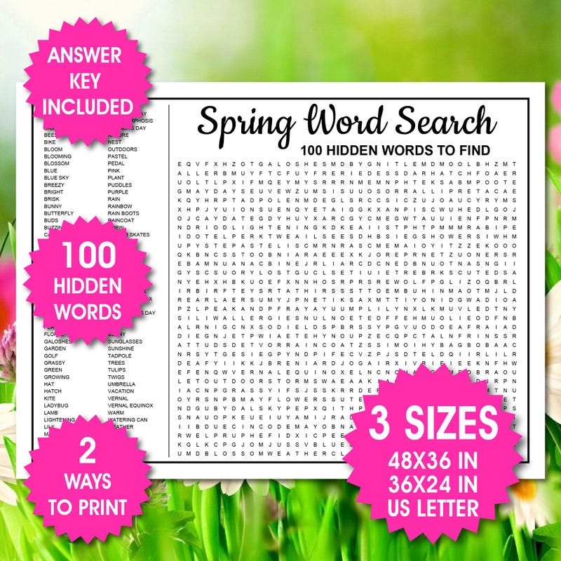 Spring Craft Paper Pdf - Etsy