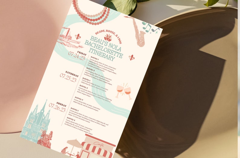 New Orleans Bachelorette Party Itinerary Template: NOLA Weekend ...