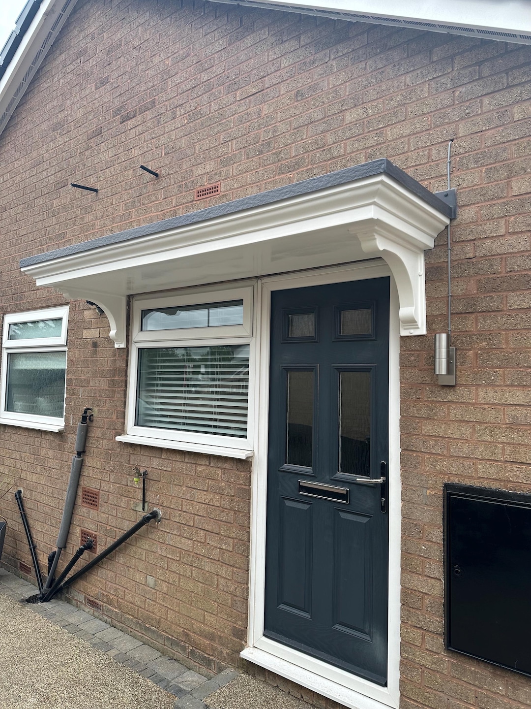 Fibreglass Flat Roof Door Canopy - Etsy UK