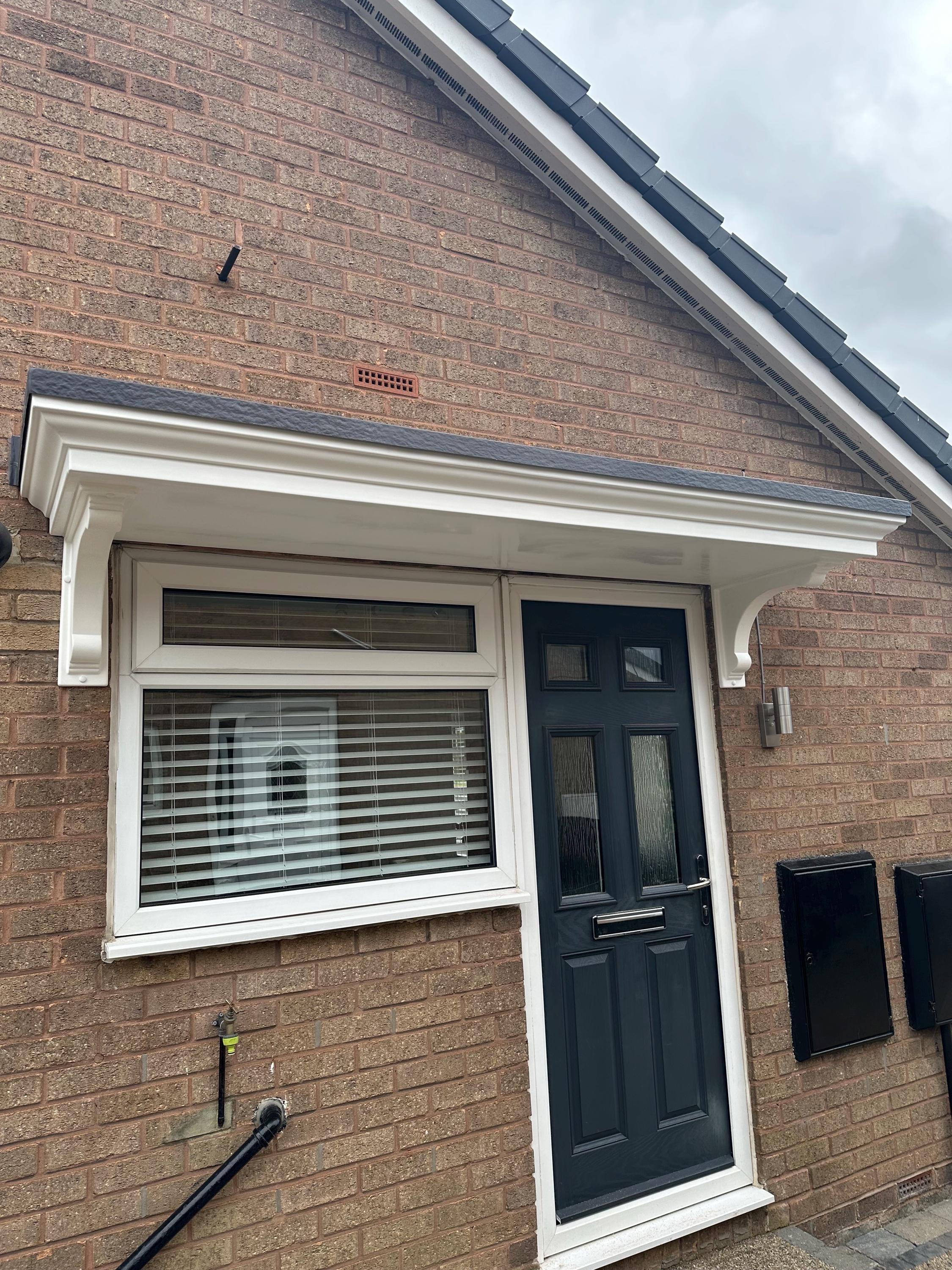 Fibreglass Flat Roof Door Canopy - Etsy UK