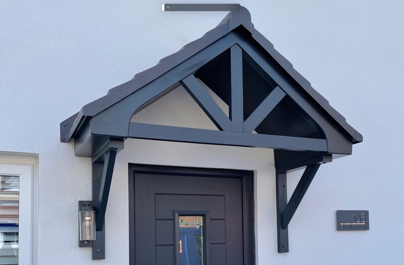 Apex Door Canopy 1500mm Anthracite Grey - Etsy UK