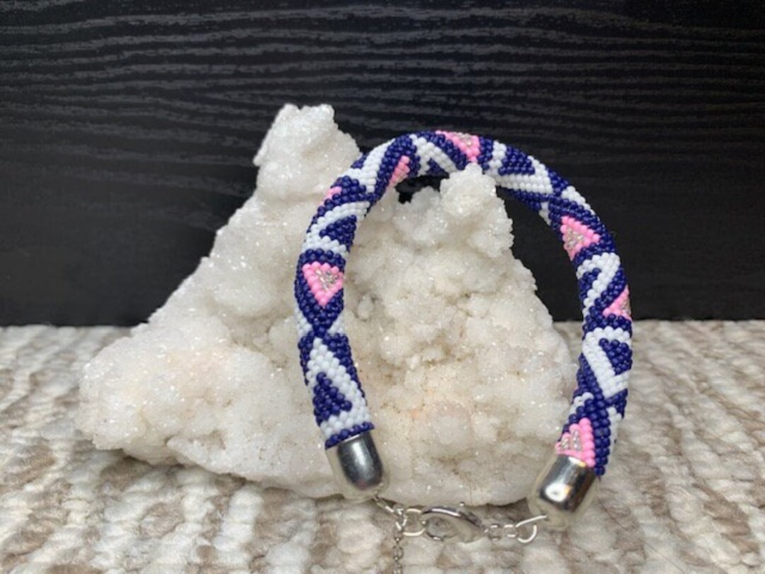 Beautiful Glass Seed Bead Rope Bracelet Jewelry Crochet Miyuki - Etsy