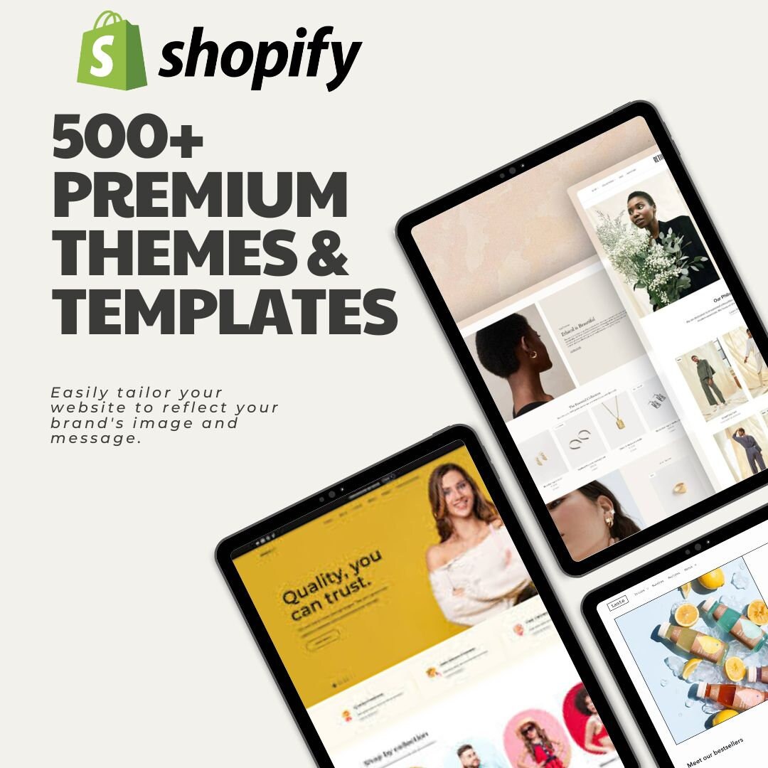 Buy Premium 500 Shopify Themes & Templates Online in India - Etsy