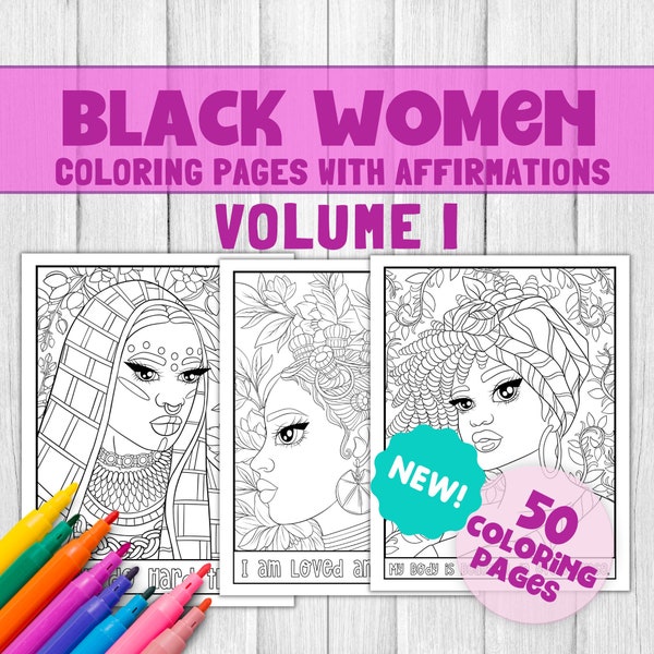 Womens Coloring Book - Etsy