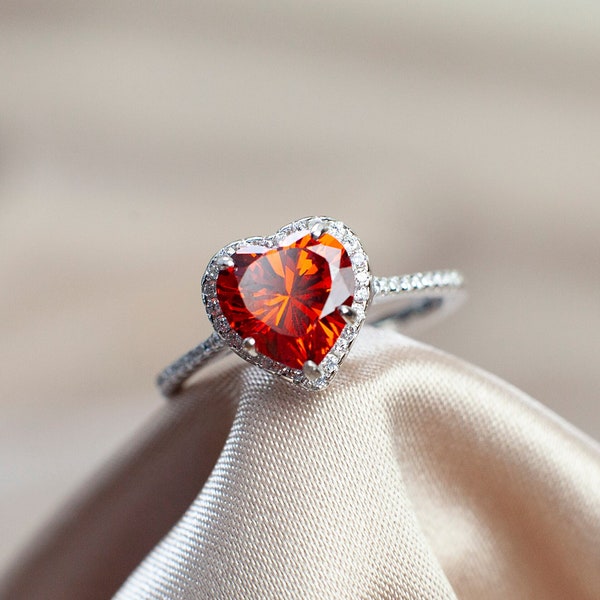 Red Stone Ring - Etsy