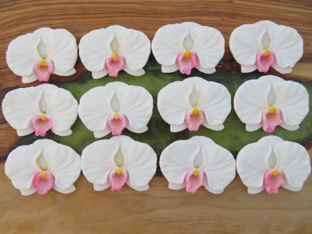 12x Orchid Flower Edible Cupcake Toppers Cake Decoration - Etsy UK