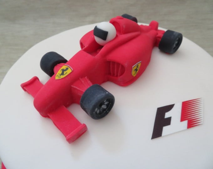 Fondant, Sugarpaste Race Car Cake Topper. Cake Decoration. Edible - Etsy