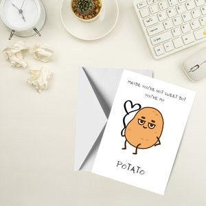 You're MY POTATO! Birthday Card, PRINTABLE Happy Birthday Card, Potato ...