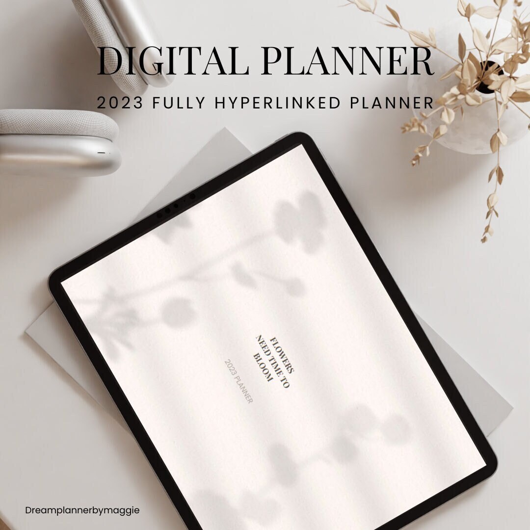 2023 Digital Planner Neutral iPad Planner Daily, Weekly & Monthly Overview 2023 Digital Planner ...