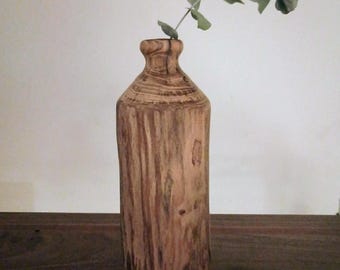 Rustic Wooden Bud Vase - Etsy