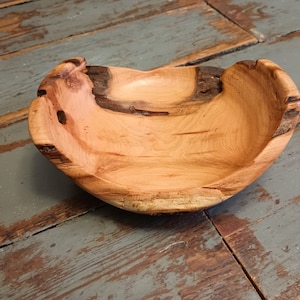 Cherry Wood Bowl - Etsy