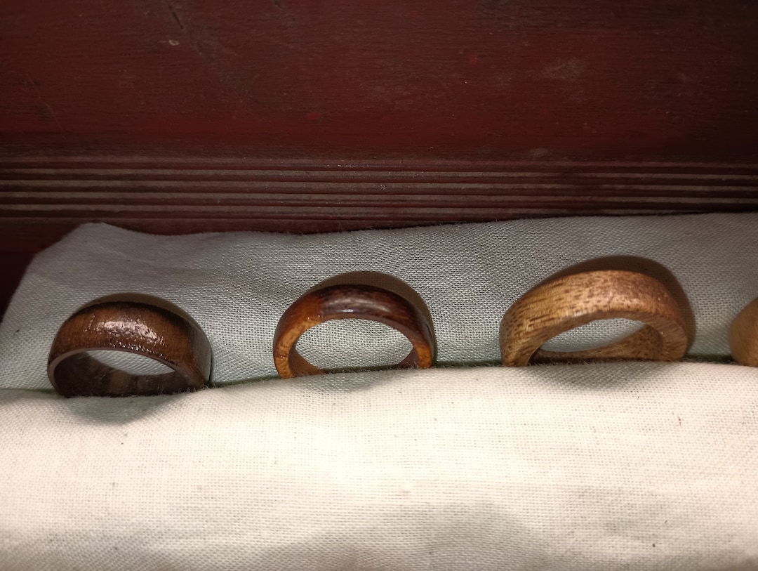 Solid Lathe Turned Wood Rings - Etsy